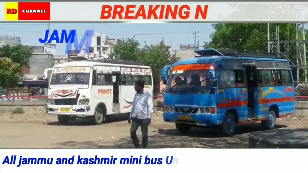 All jammu and kashmir mini bus Union Chaka jam on 12 june - YouTube