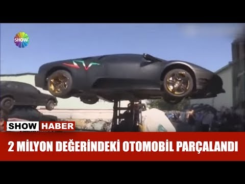 2 milyon değerindeki otomobil parçalandı!