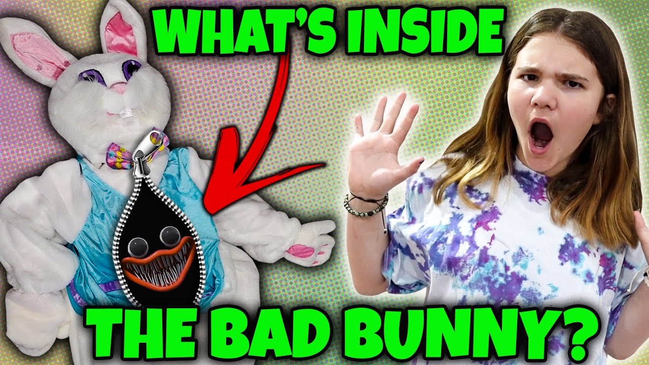 What's Inside The Bad Bunny? Creepy Bunny Unmasked! - YouTube