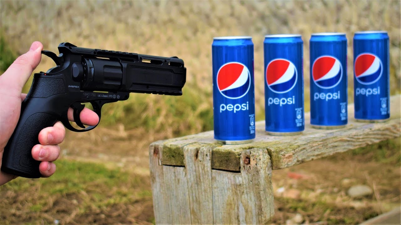 EXPERIMENT AIRSOFT GUN vs PEPSI - YouTube