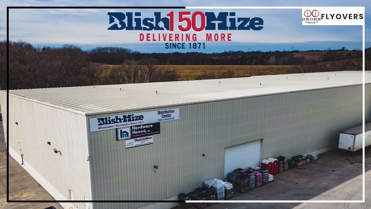 Blish-Mize Distribution Center | Drone Lawrence - YouTube