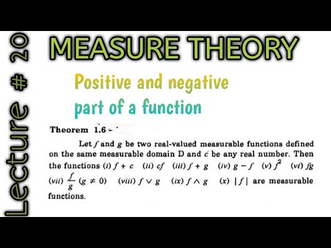 positive and negative part of a function| sum and difference of a ...