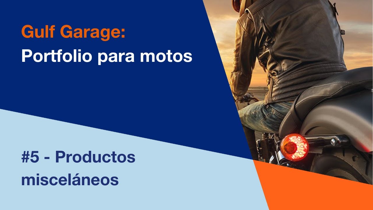 #5 Productos misceláneos | Gulf Garage: Portfolio para motos - YouTube