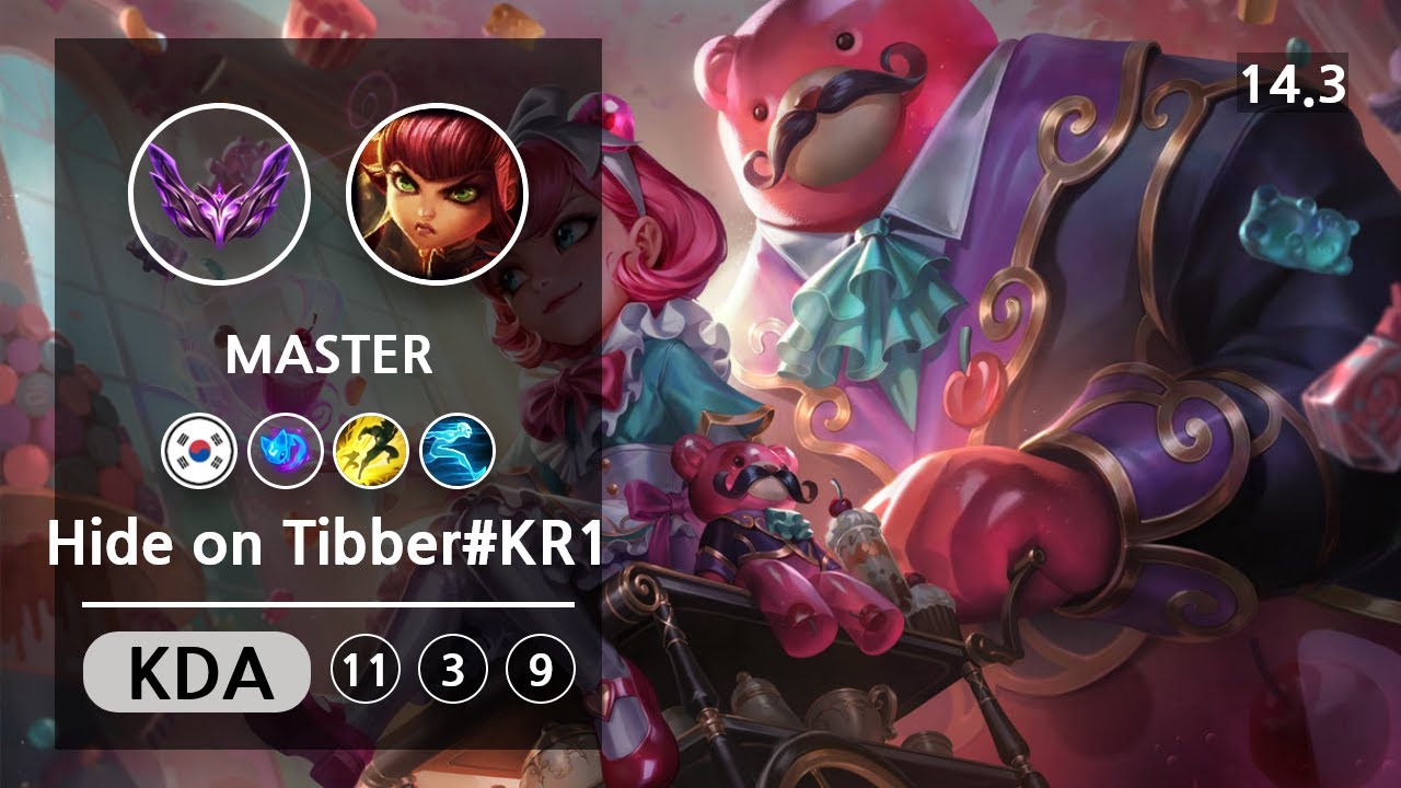롤 마스터 미드 애니 Hide On Tibber Kr1 Patch 14 3 Youtube