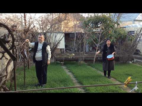 For the iftar meal, Grandma prepared delicious pilaf and dovga, and Grandpa cleaned the garden.