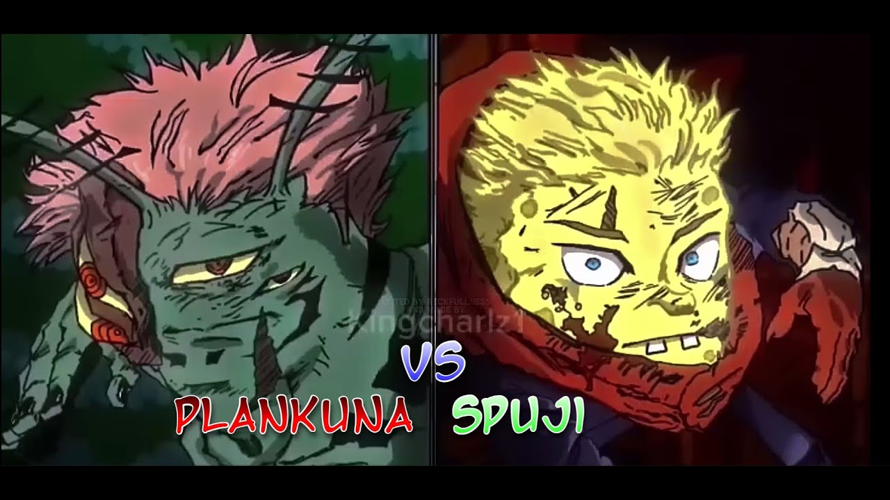 Spuji vs. Plankuna by @kiingdc4586 | SPONGEBOB x JUJUTSU KAISEN - YouTube