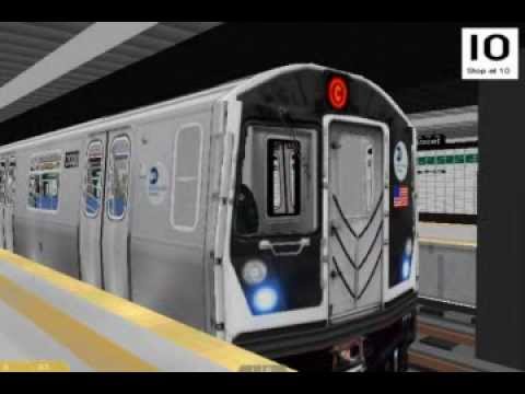 OpenBVE: R179 "Test" (NIS) Train departing 125st - YouTube