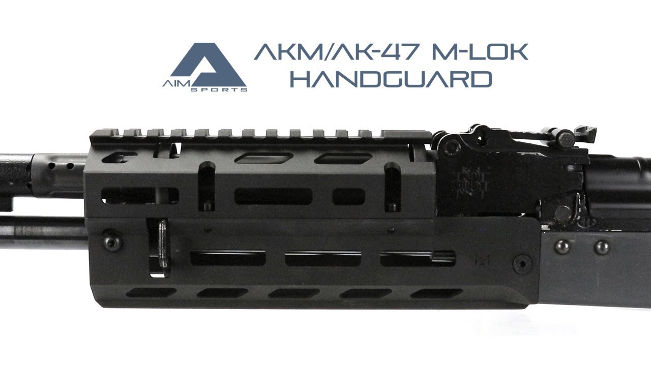 AKM/AK-47 M-LOK Handguard - AIM Sports Inc. - YouTube