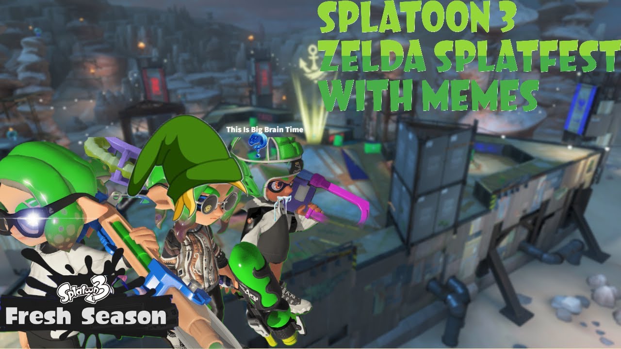 Splatoon 3 Zelda Splatfest With Memes - YouTube