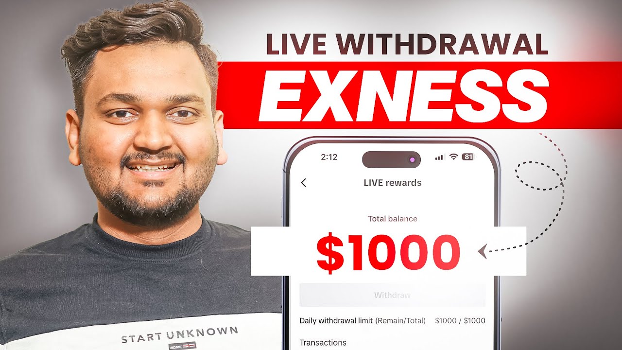 ₹1 LAKH LIVE DEPOSIT & WITHDRAWAL | EXNESS WITHDRAWAL PROBLEM | HOW TO ...
