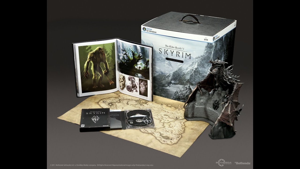 Elder Scrolls V Skyrim: Collector´s Edition (unboxing PT-BR) - YouTube