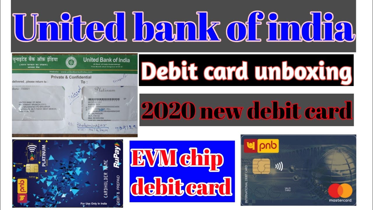 united bank of india debit card unboxing | ubi debit card | rupay Debit ...