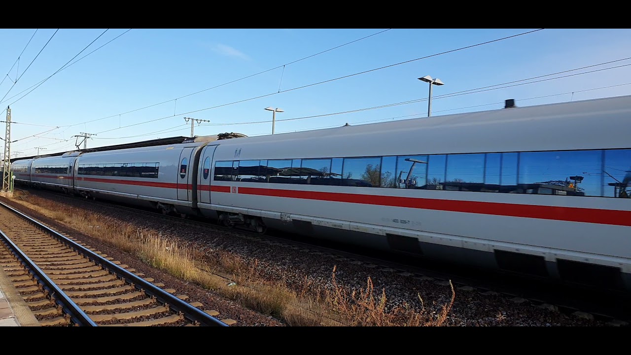 Durchfahrt ICE-3 Aachen in Leipzig Messe in Richtung Leipzig Hbf - YouTube