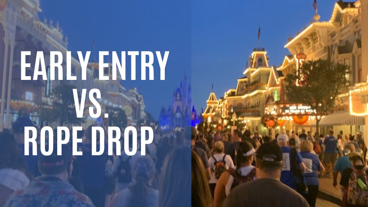 Early Entry and Rope Drop at Disney World - YouTube