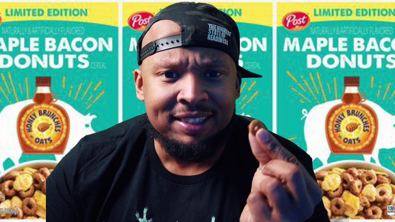 Maple Bacon Donuts Cereal Review - YouTube