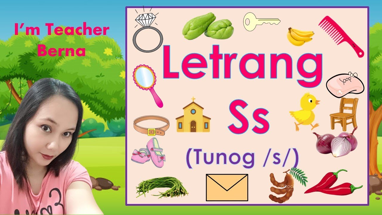 LETRANG Ss// Mga Bagay o Salita na Nagsisimula sa Tunog /s/ Cher Berna ...