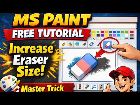 How To Make MS Paint's Eraser Even BIGGER - YouTube