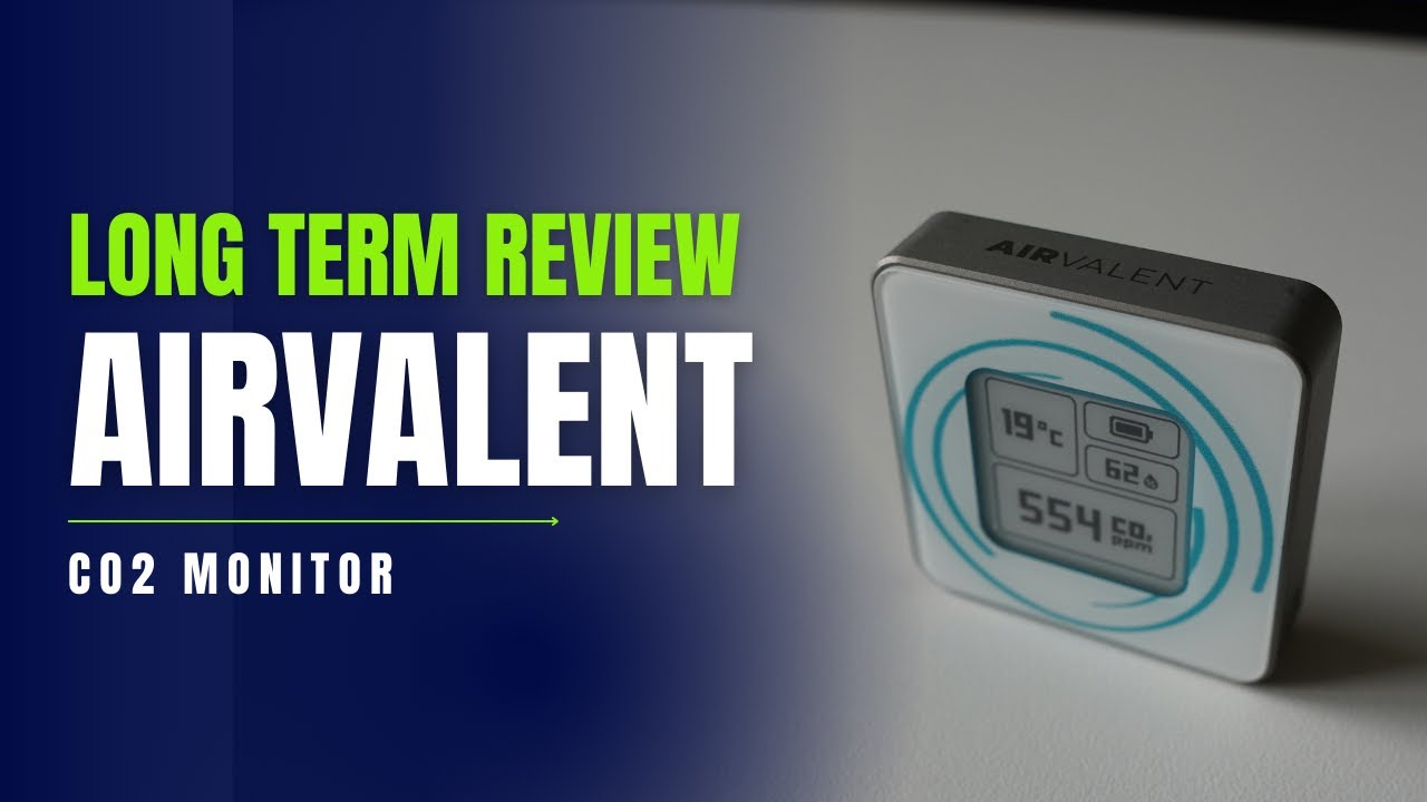 Long Term Test - AirValent indoor air quality CO2 Monitor - YouTube