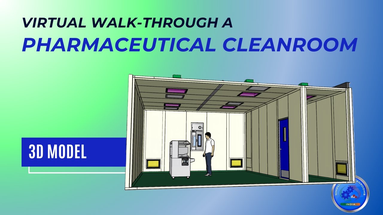 A Virtual Walk-Through A Pharmaceutical Cleanroom 3D Model - YouTube