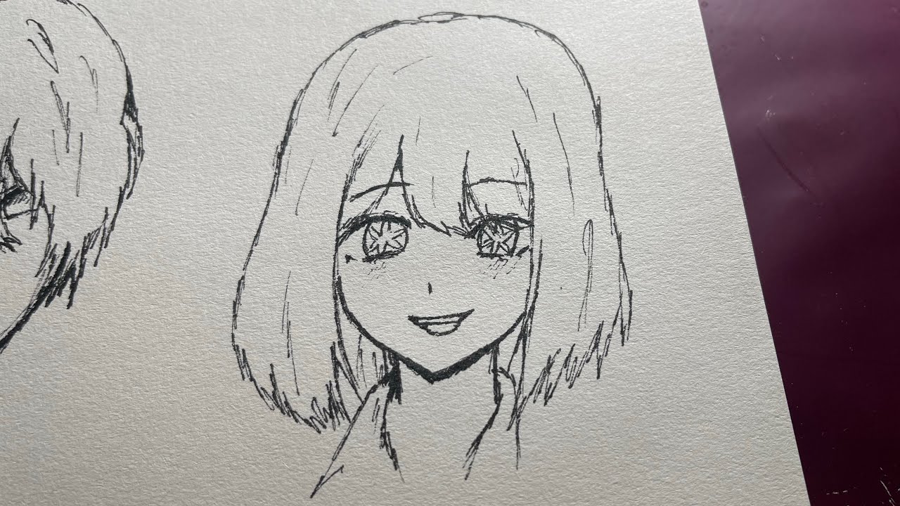 How to draw Akane Kurokawa step by step - Drawing Guide - YouTube