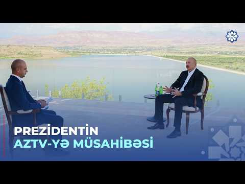 Prezident İlham Əliyev Naxçıvanda Azərbaycan Televiziyasına müsahibə verib