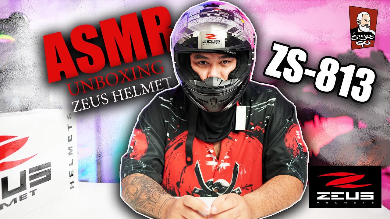 ASMR UNBOXING ZEUS HELMET ZS-813 - YouTube