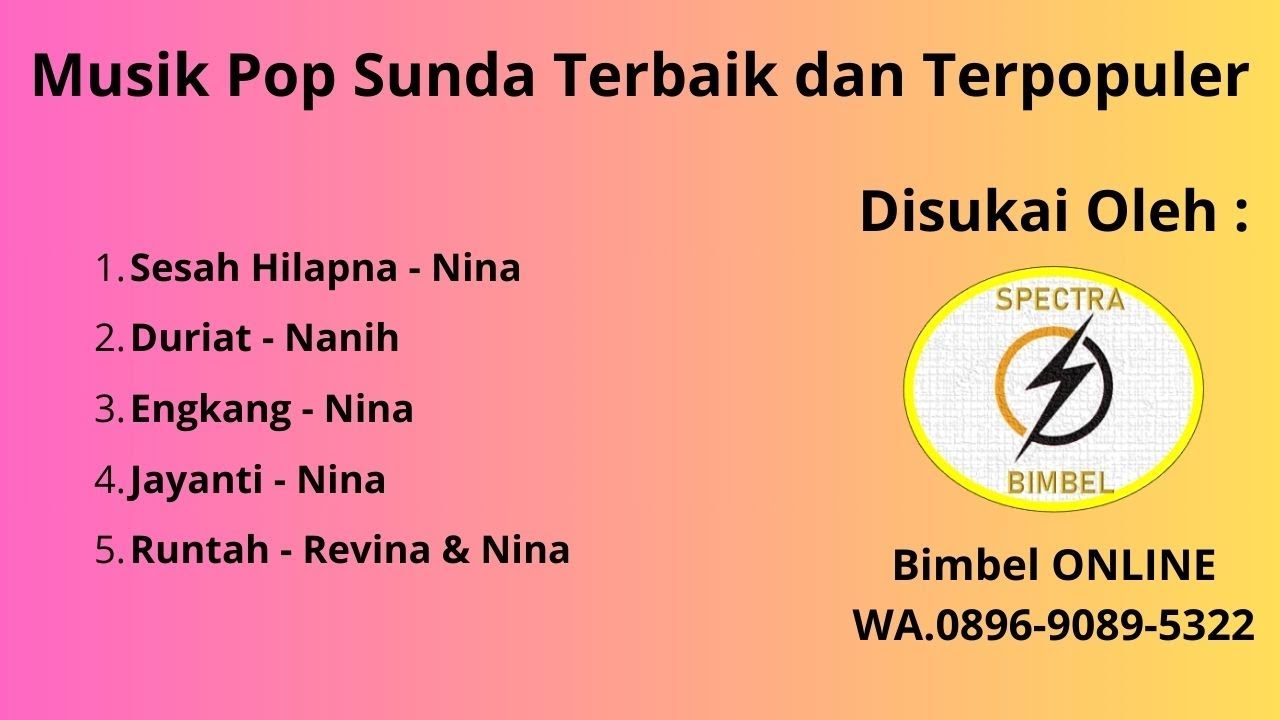 MUSIK POP SUNDA TERBAIK DAN TERPOPULER - YouTube