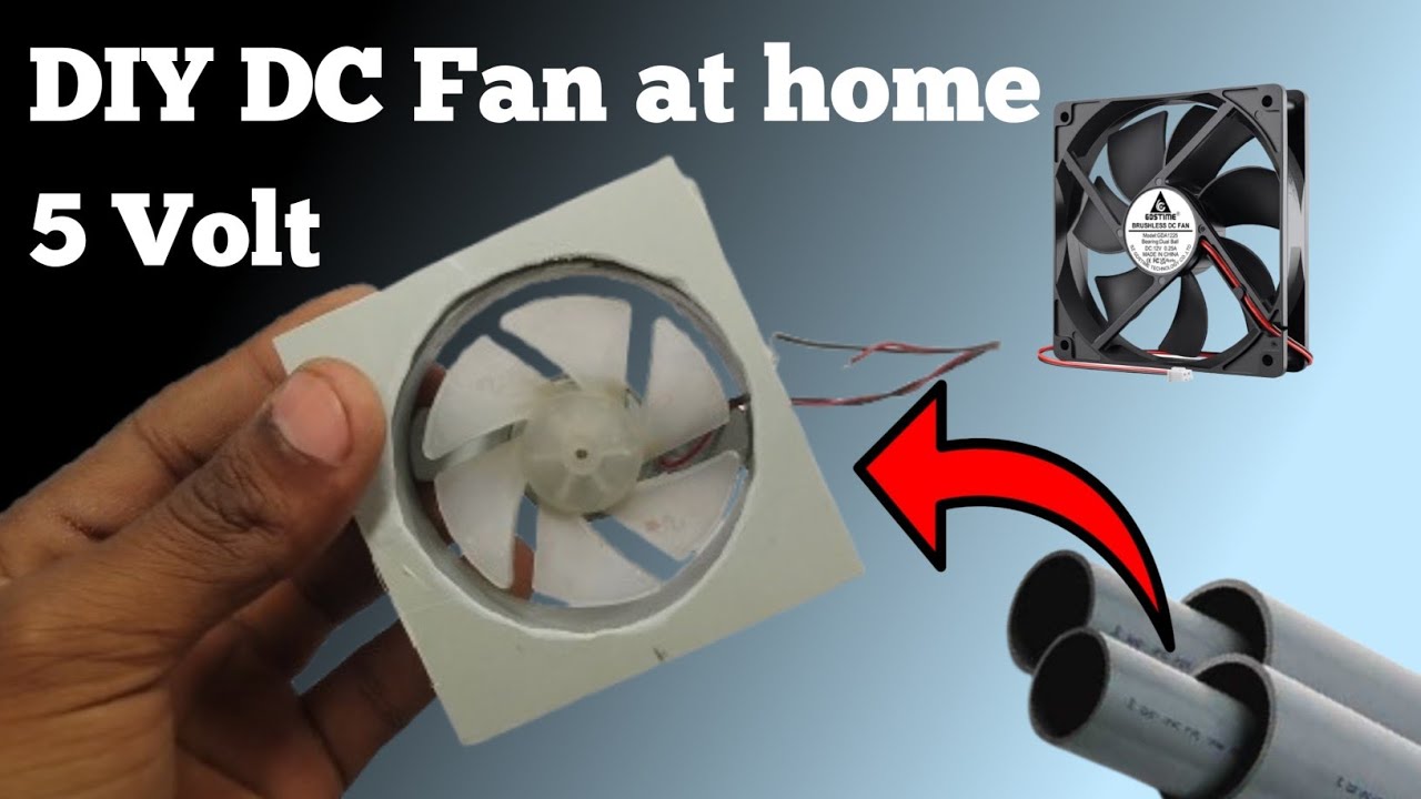 How to make 5volt dc fan || dc fan kaise banaye - YouTube