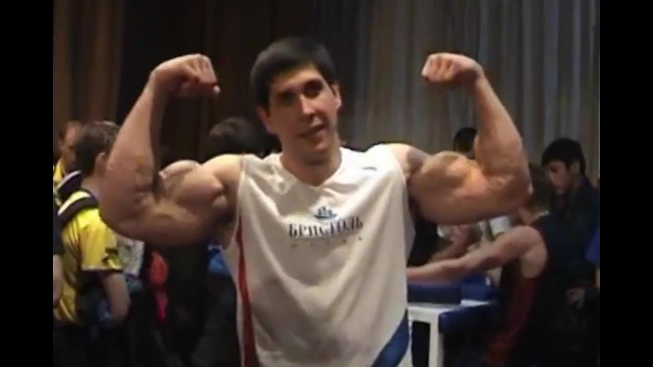 Taras Ivakin Andrey Pushkar at nationals 2006 Armwrestling - YouTube