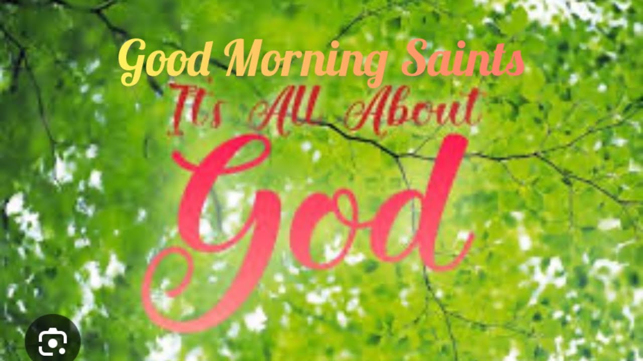 It’s All About God || Good Morning Saints || March 31st, 2025 - YouTube