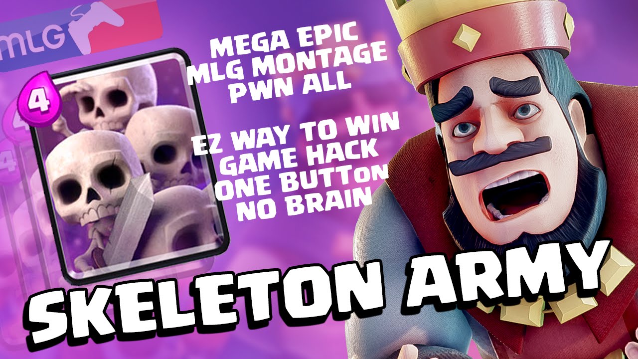 SKELETON ARMY - Clash Royale MLG montage - YouTube