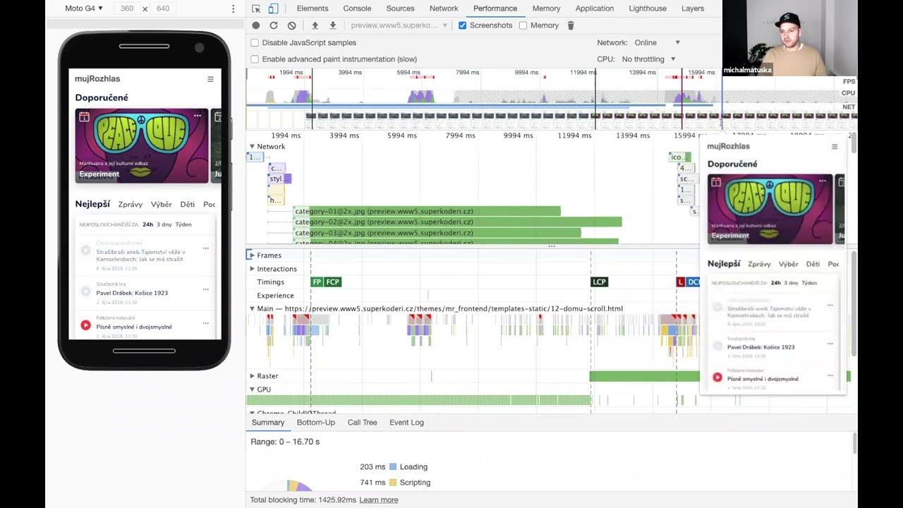 Ladíme Rychlost V Chrome Devtools Youtube