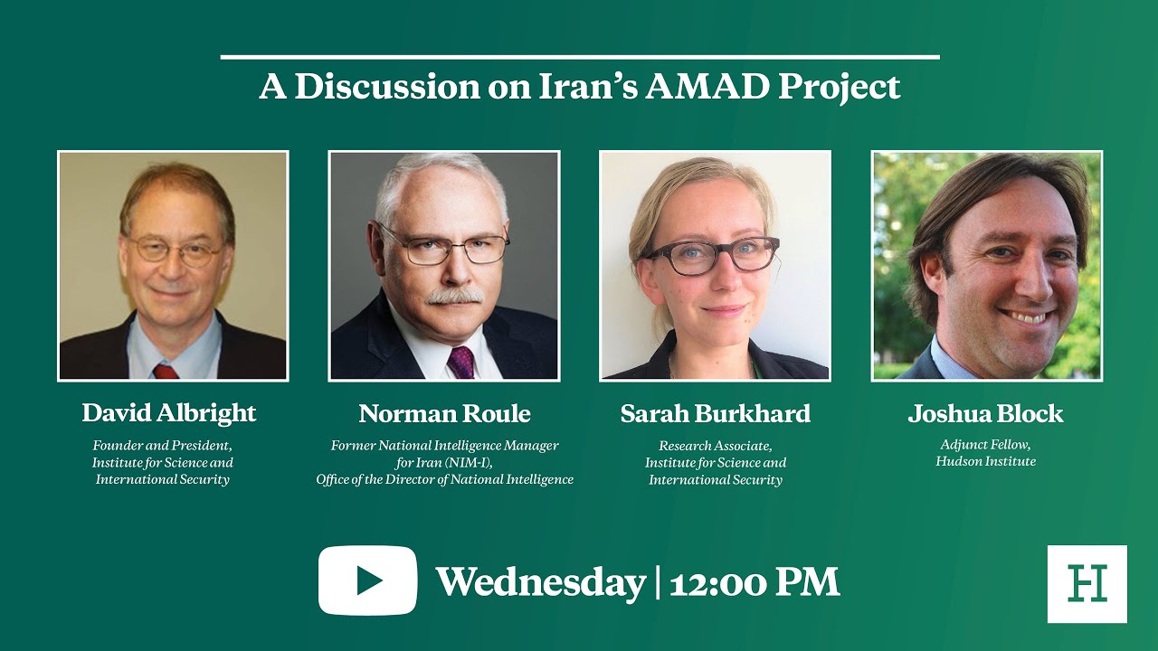 A Discussion on Iran’s AMAD Project - YouTube
