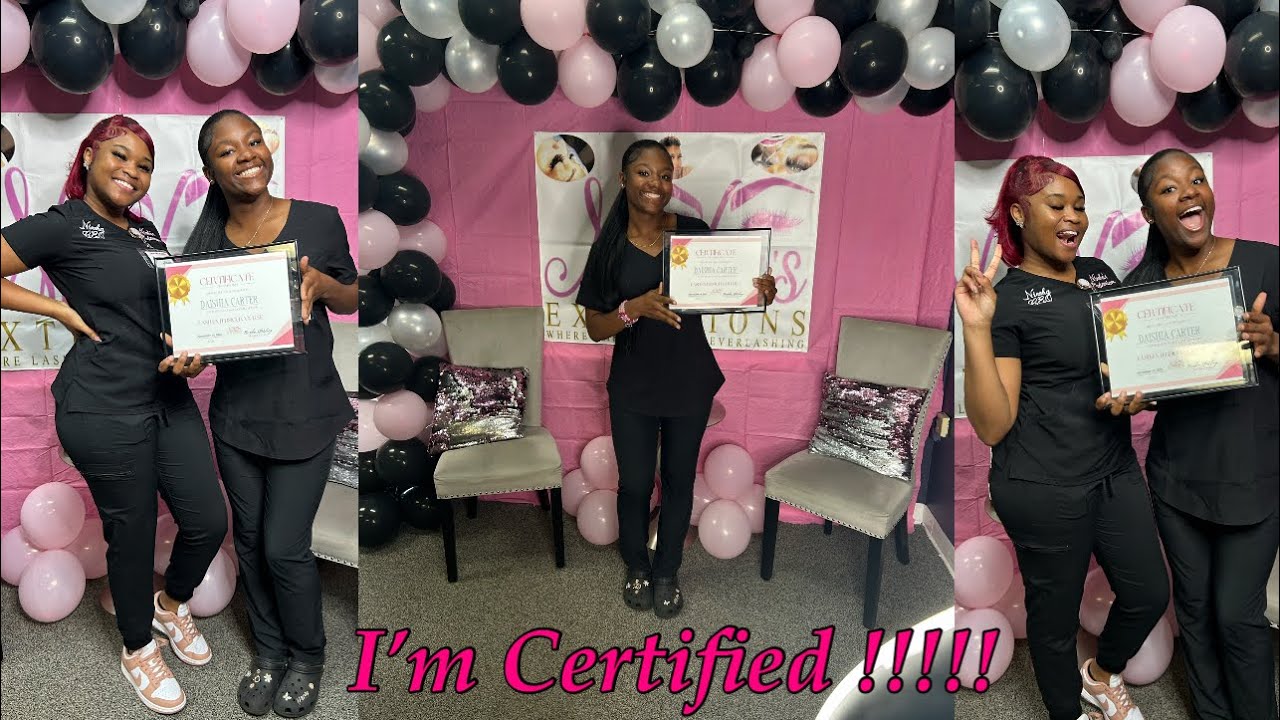 BECOMING A CERTIFIED LASH TECHNICIAN!!! - YouTube