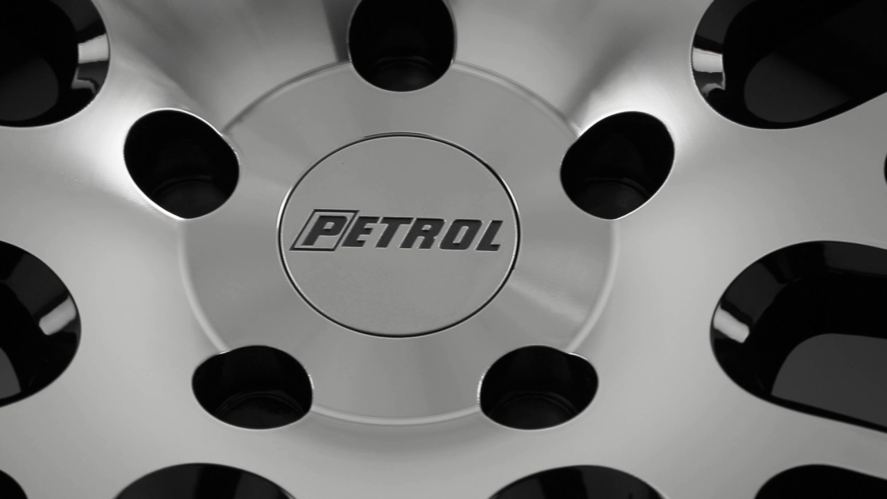 Petrol Wheels - the P6A in Gloss Black with Machine Cut Face - YouTube