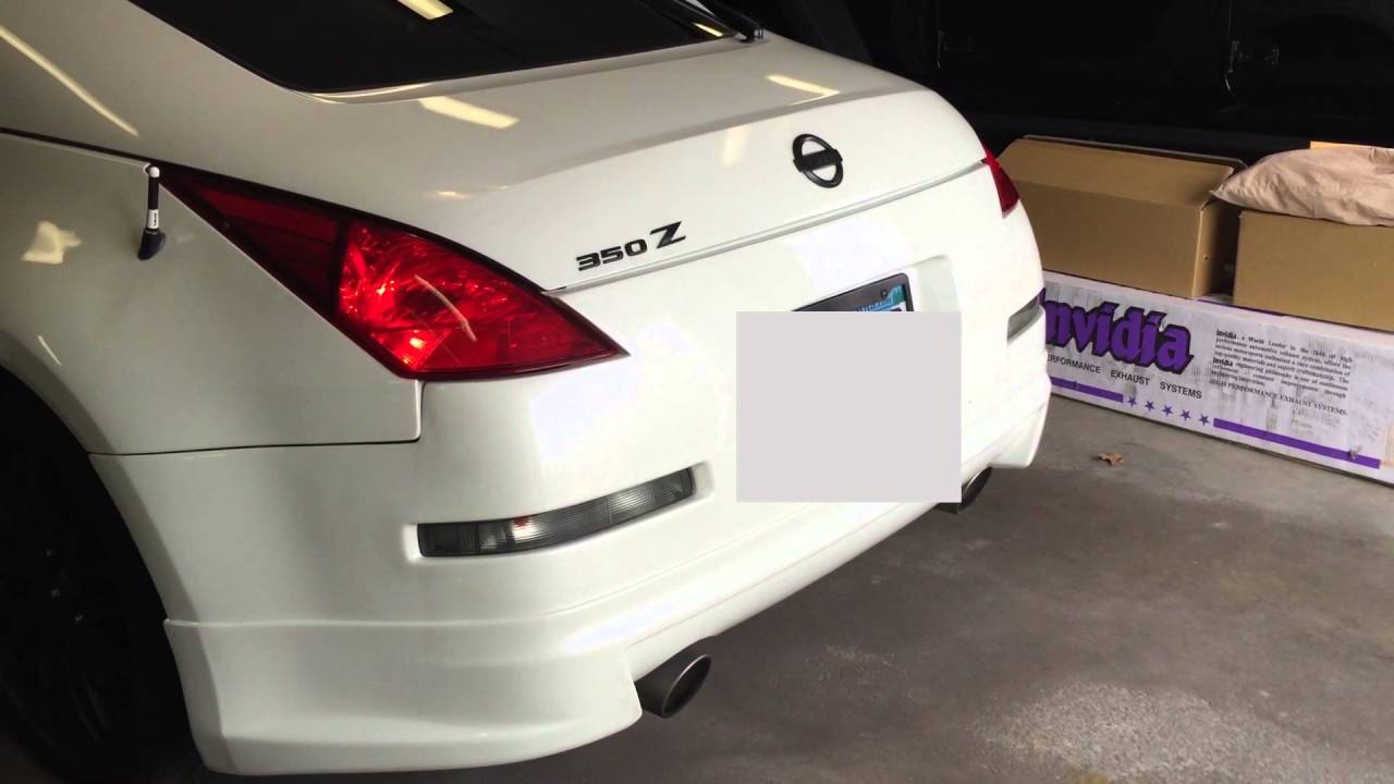 350z with Invidia N1 Exhaust (Before/After) - YouTube