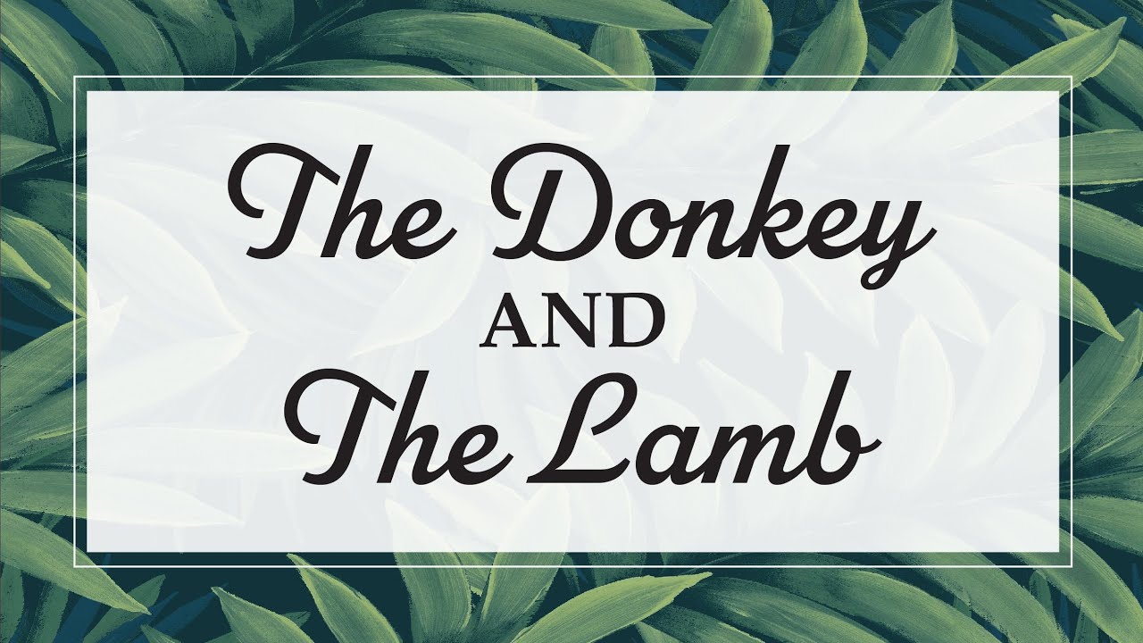 4/2/2023 Message: Pastor Frazier "The Donkey and the Lamb" - YouTube