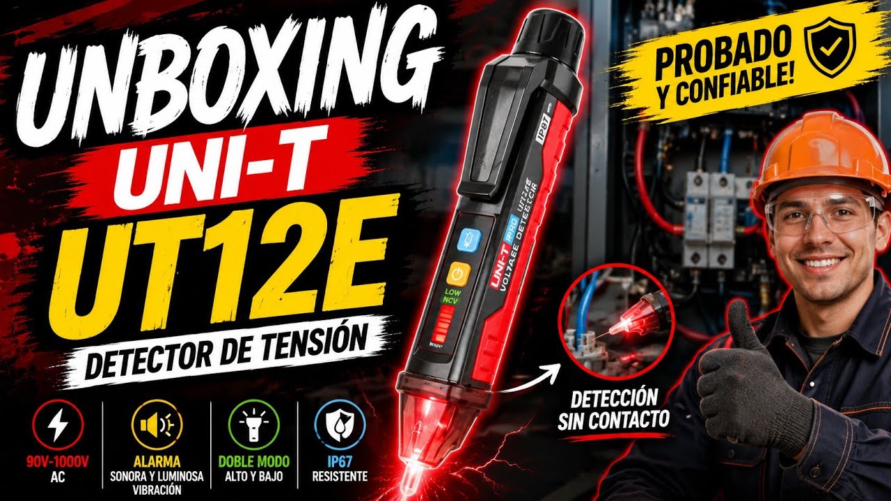 Detector de TENSIÓN⚡️UNI-T PRO UT12M AliExpress 🛒 2022 - YouTube