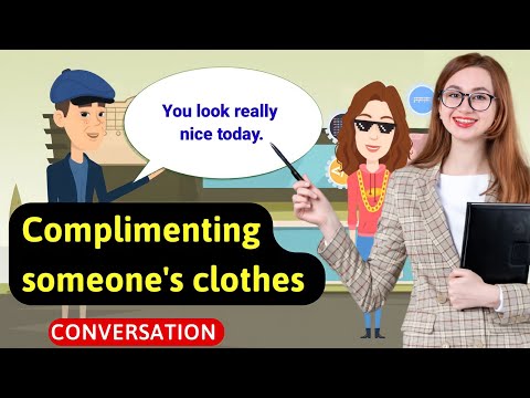 English daily conversation| Complimenting someone's clothes - YouTube