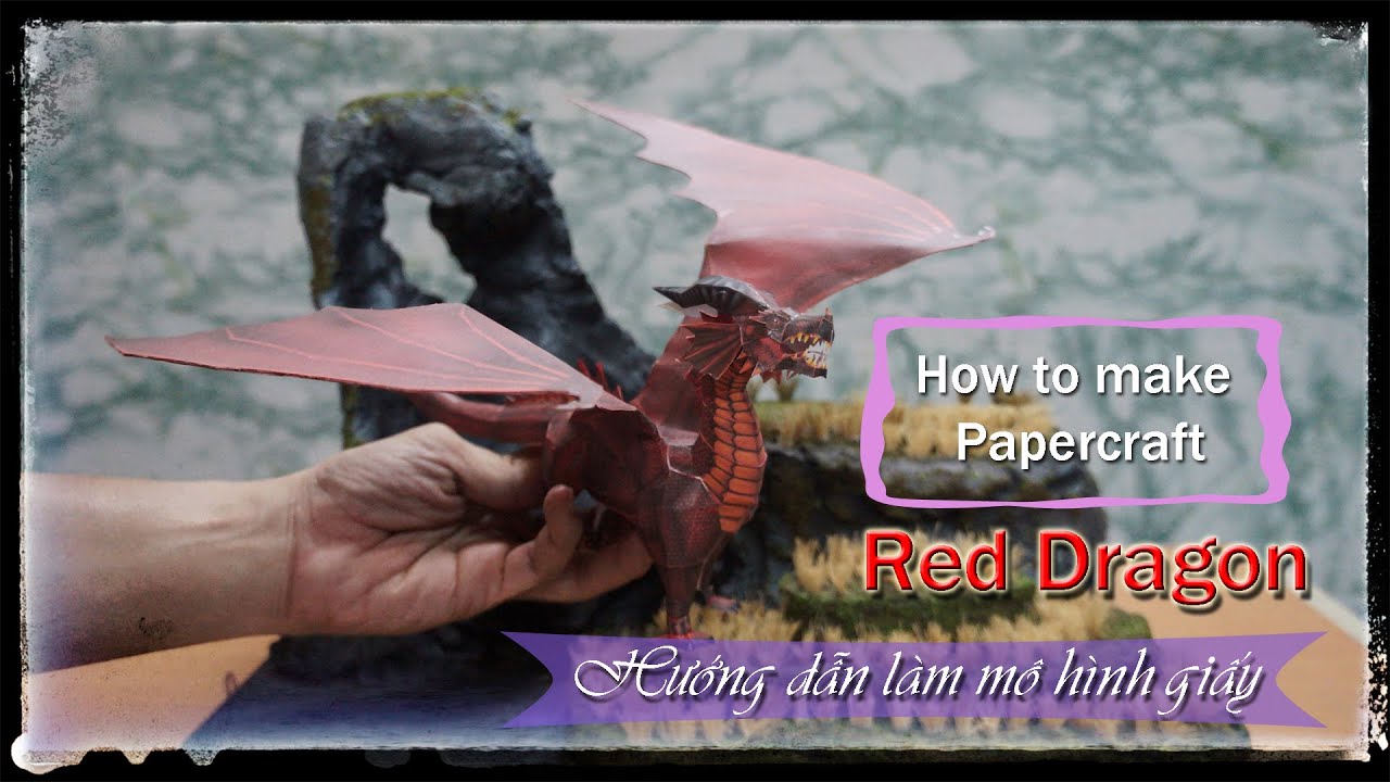 How to make the Dragon with 7 sheets A4 - YouTube