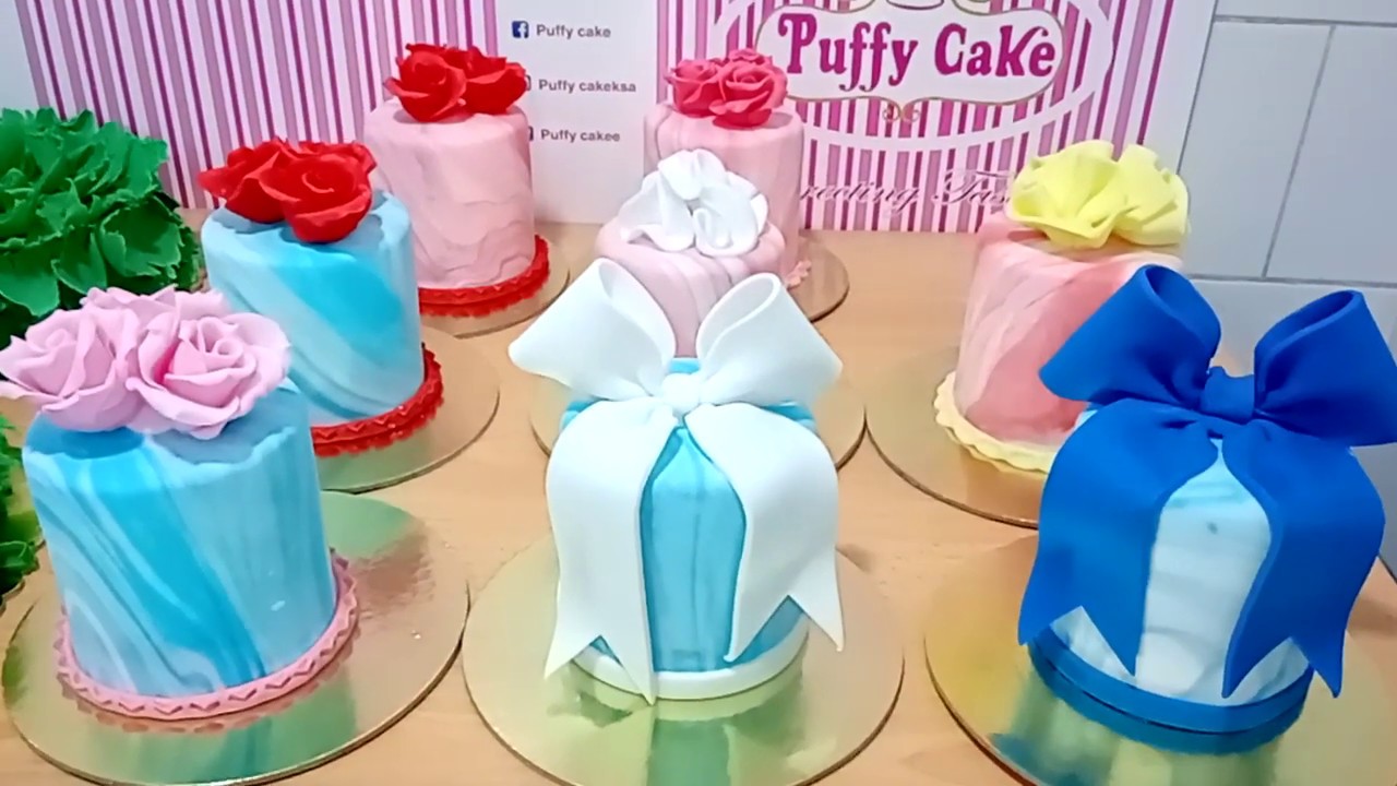 Mini Cakes,- Fondant Design Howto & Style - YouTube