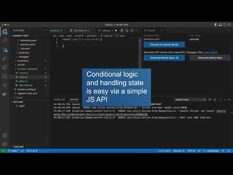 Karate Pro - Visual Studio Code - OpenAPI / Swagger Mocks - YouTube