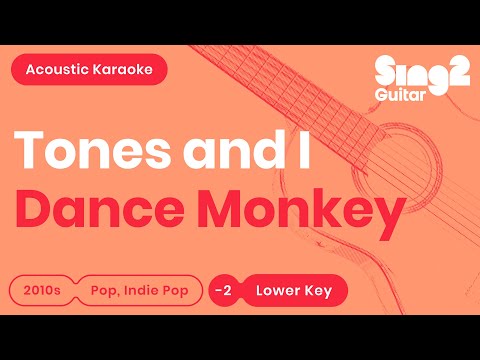 Tones and I - Dance Monkey (Lower Key) Acoustic Karaoke