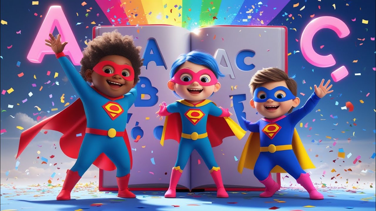 🎵 ABC Superheroes Song!🦸🧚Learn the Alphabet with Positive Affirmations ...