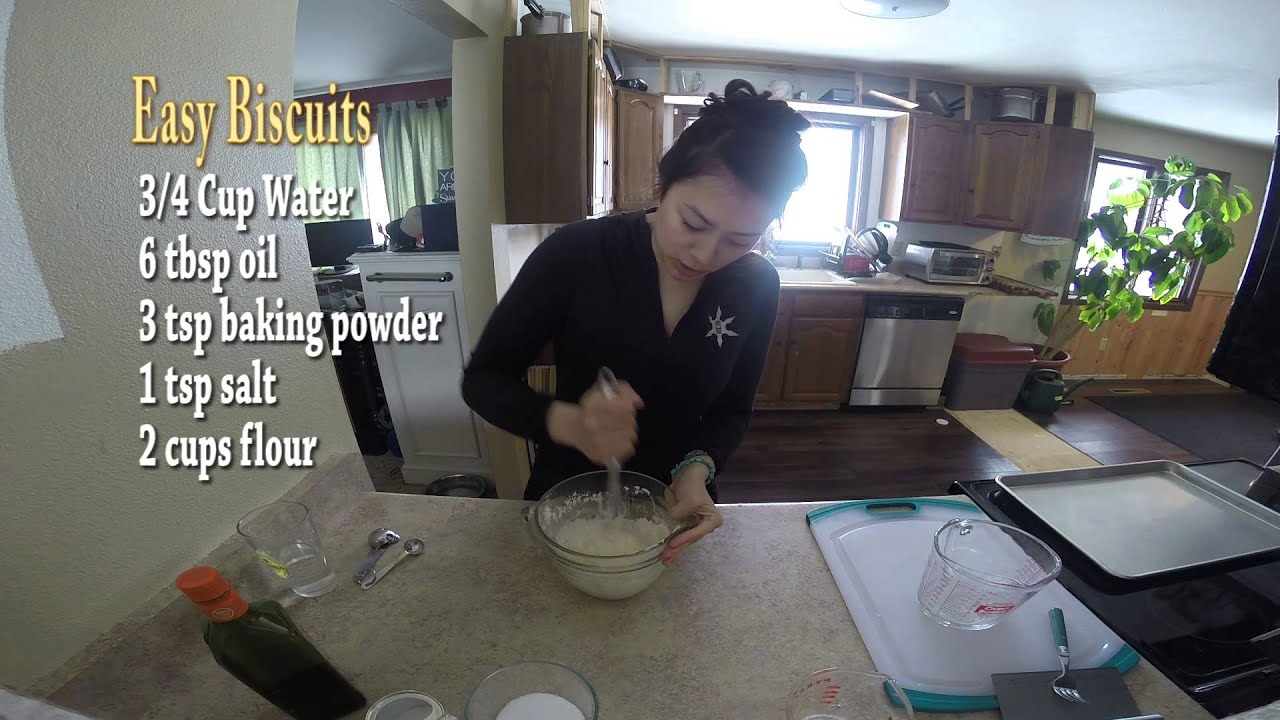 Easy No Dairy Biscuit Recipe - YouTube