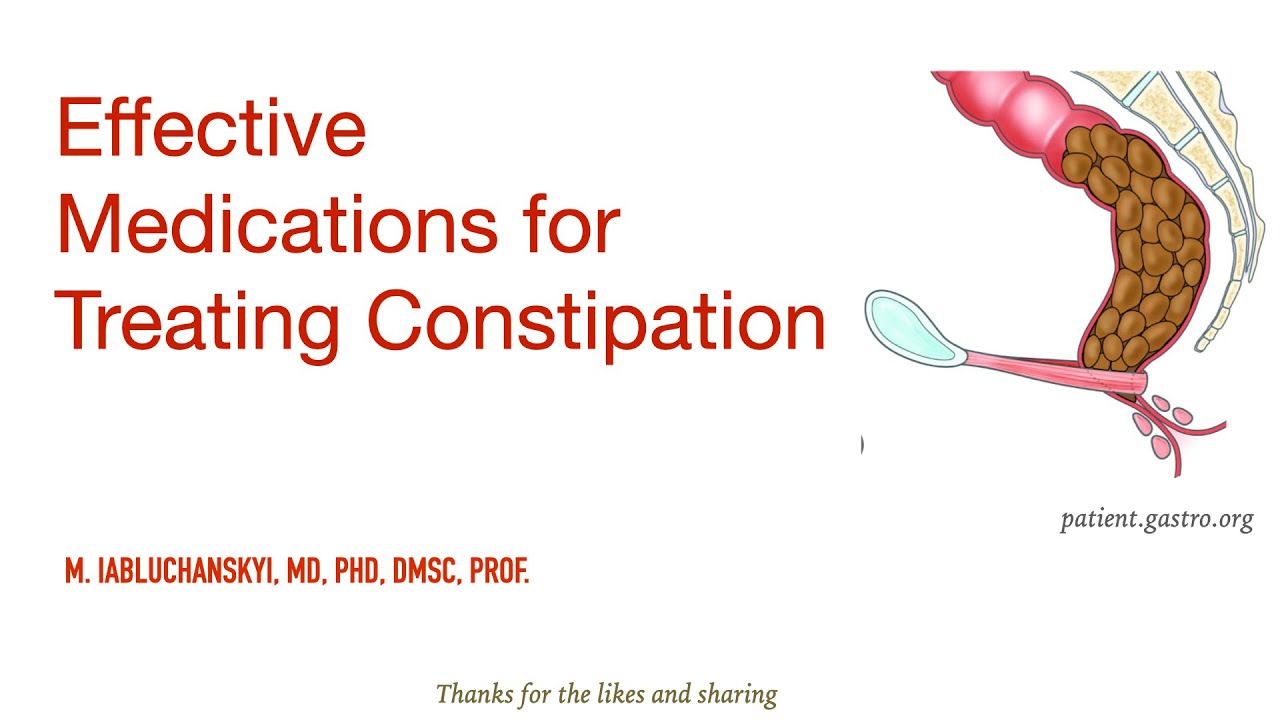 Effective Medications for Treating Constipation - YouTube