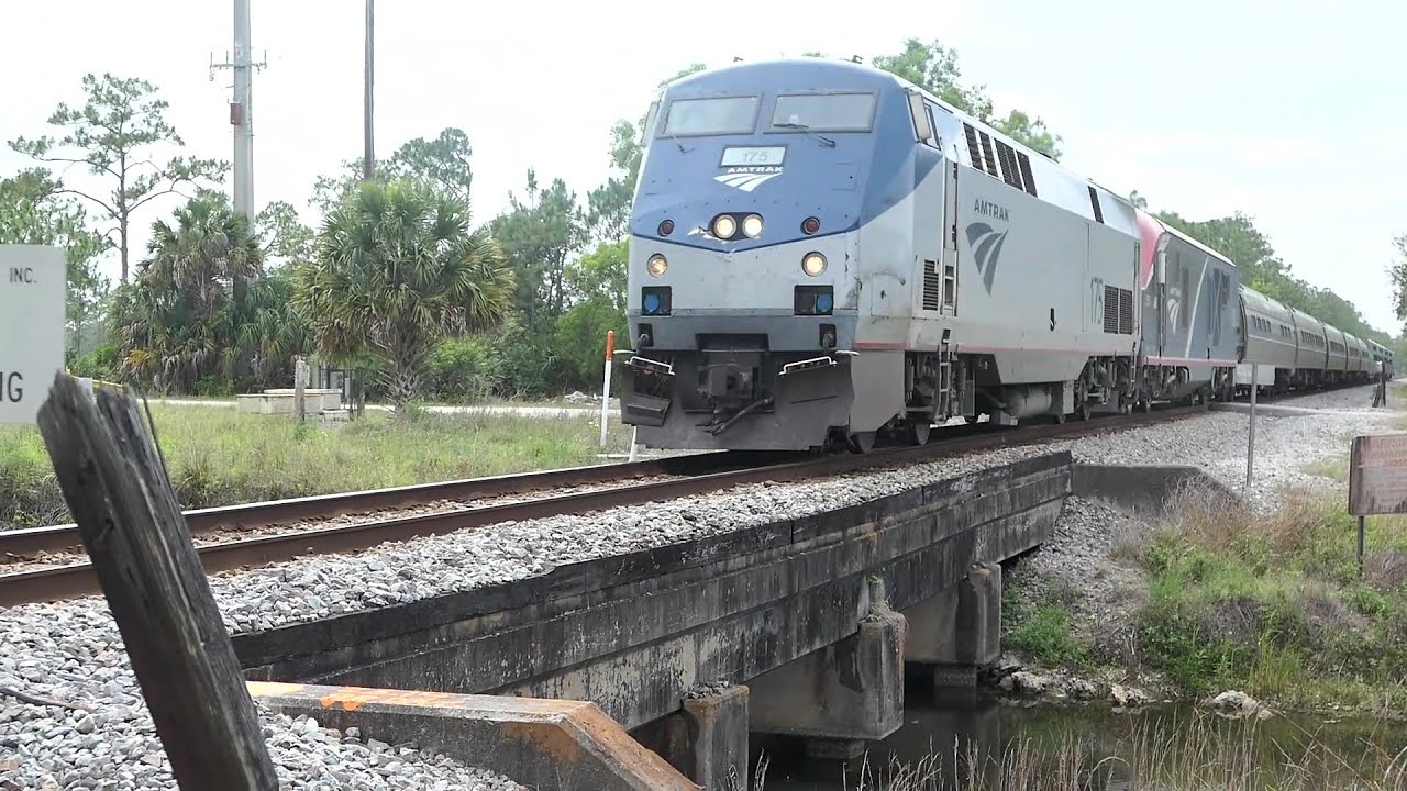 Amtrak Floridian 41 Crossing The C18 Canal Doing 78 MPH #railfan # ...