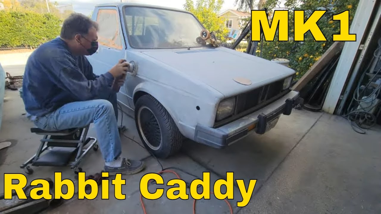 1980 VW Rabbit caddy Restoration Prepping for paint - body work - YouTube