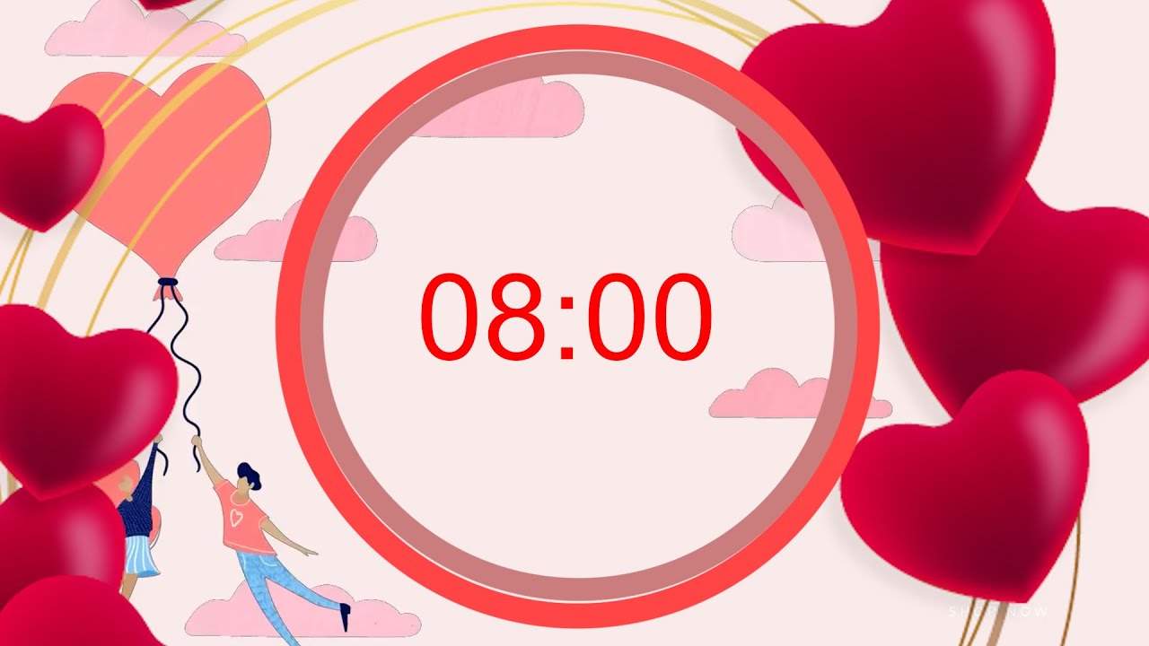 8 Minute Valentines Day Themed Timer - YouTube