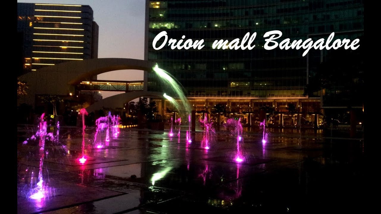 A visit to the popular ORION MALL in Bangalore - YouTube